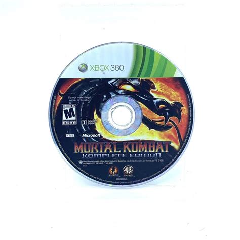 Mortal Kombat Komplete Edition Microsoft Xbox 360 2012 Disc Etsy