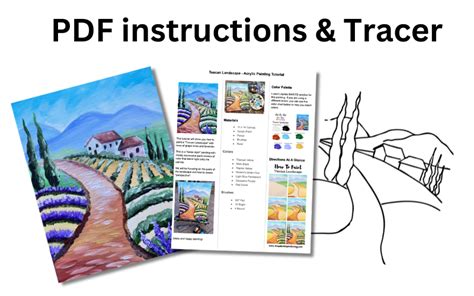 Tuscan Landscape Acrylic Painting Tutorial