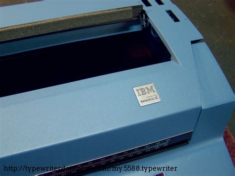 IBM Selectric II On The Typewriter Database