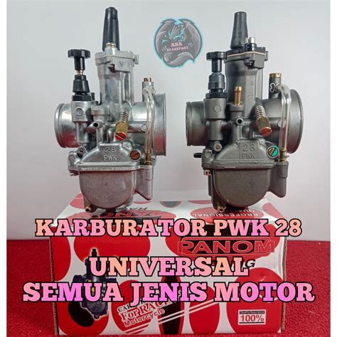 Jual KARBURATOR RACING ASLI ORIGINAL PANOM PWK 28 UNTUK SEMUA JENIS