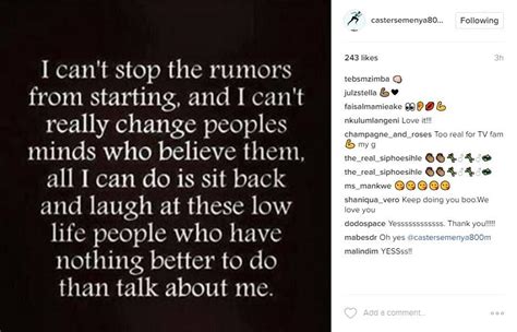 South African Lesbian Athlete Caster Semenya Debunks Death Rumor