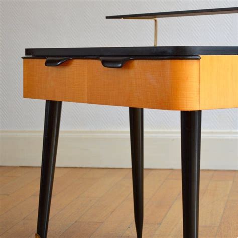 Vintage Bedside Table With Compass Feet