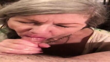 POV CUM Swallow At 9 44 Granny BLOWJOB FINISH Cumshot Mature Home Made Honey