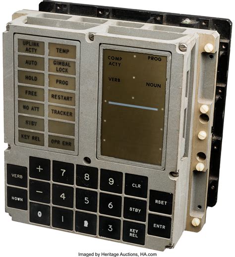 Apollo Guidance Computer Original Display And Keyboard Dsky Lot