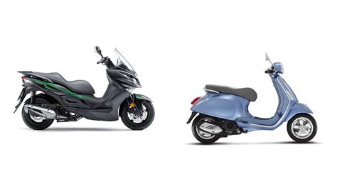 Motorrad Vergleich Kawasaki J125 2020 Vs Vespa Primavera 125 I E 3V 2015
