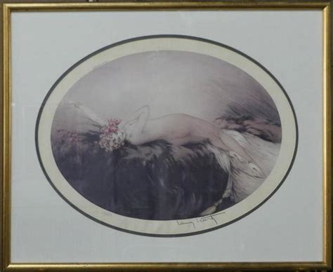 Louis Icart 1888 1950 Reclining Nude 1928 0120 On Oct 18 2022