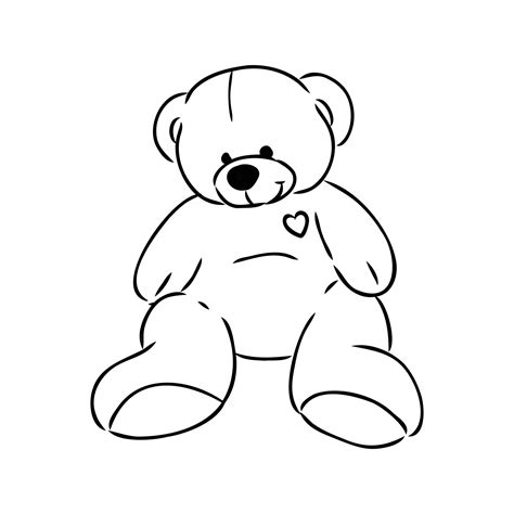 Premium Vector Hand Drawn Isolated Teddy Bear Doodle Vector Illustration