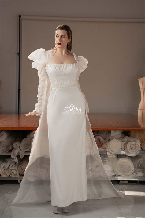 Stylish Spaghetti Strap Wedding Dresses Gwm Wedding