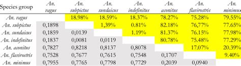 Estimates Of Evolutionary Divergence Over Sequence Pairs Between Groups Download Scientific