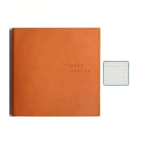 1pc Square Grid Notebook With Minimalist Style Grid Inner Pages