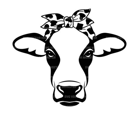 Cow Bandana Svg Cow Spots Print Svg Farmhouse Sign Ranch Life