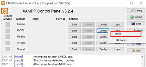 xampp apache mysql tomcatのポート番号を変更 itsakura