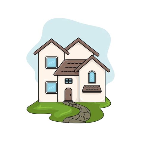 Ilustración De Casa Vector Premium