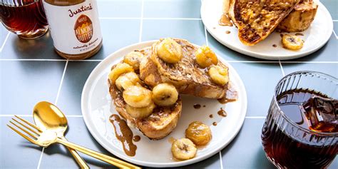Almond Butter Bananas Foster French Toast Justins® Recipes