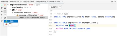Get Results And Fix Problems Datagrip Documentation