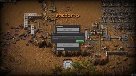 This Error Keeps Coming Up When I Try To Play Factorio With Friends Any Ideas Rfactorio