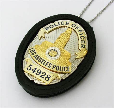 Lapd Police Officer 54928 Los Angeles Police Badge Replica Movie Prop