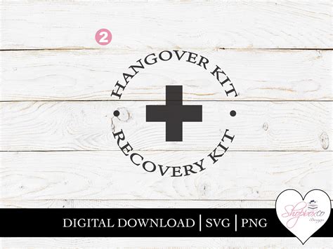 Hangover Kit Recovery Kit Svg Recovery Kit Svg Rescue Kit Etsy