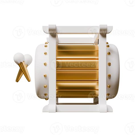 Bedug 3d Render Design Element Side Flat View 54305690 Png