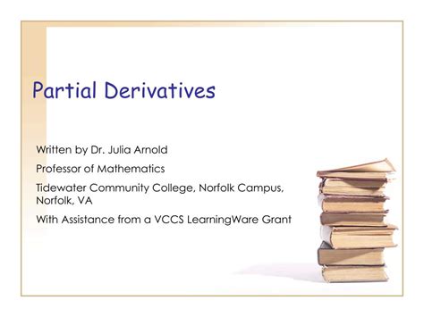 ppt partial derivatives powerpoint presentation free download id