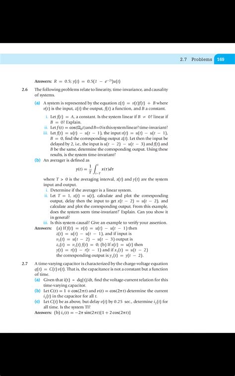 Solved 26 The Following Problems Relate To Linearity