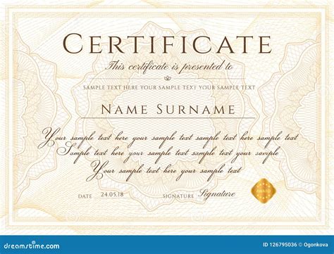 Doctorate Certificate Template