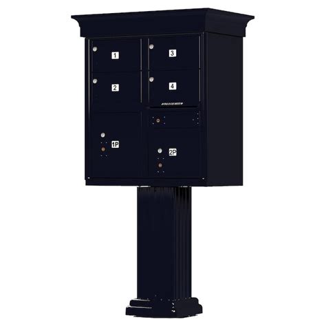 Florence Black Metal Standard Lockable Cluster Mailbox 1570 4t5vbkaf At