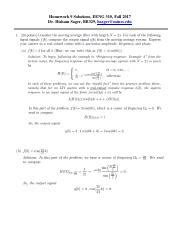 EENG F HW Solutions Pdf Homework Solutions EENG Fall Dr Hisham Sager BB