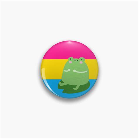 Pansexual Pride Flag Frog Pin For Sale By Randomlyrainbow Redbubble