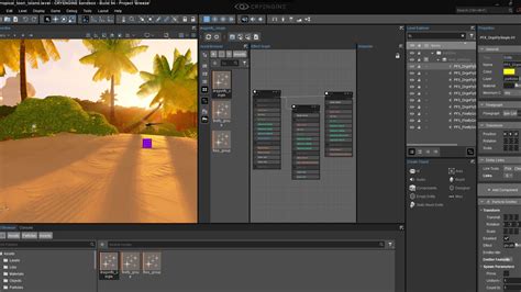 cryengine asset database summer academy 1 breeze assets and level