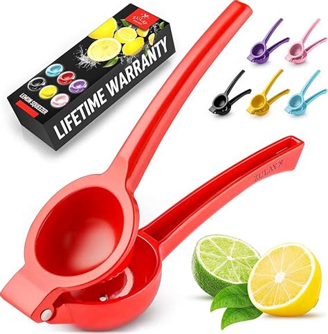 Amazon.com: Zulay Premium Quality Metal Lemon Squeezer, Citrus Juicer, Manual Press for ...