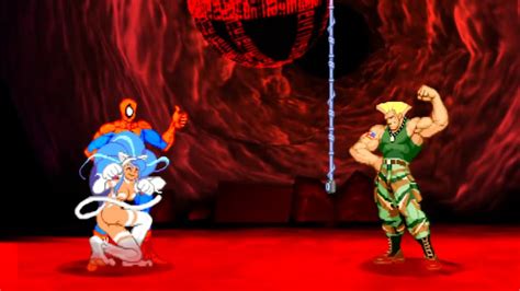 Marvel Vs Capcom 2 Felicia Spider Man Guile Expert Difficulty Playthrough Youtube