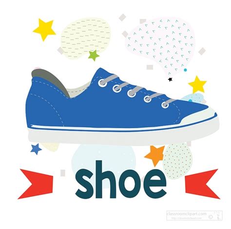 Blue Canvas Sneaker Illustration Fun Playful Shoe Clipart 3651198