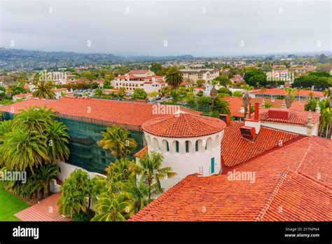 Santa Barbara California April 20 2024 Aerial View Of Santa