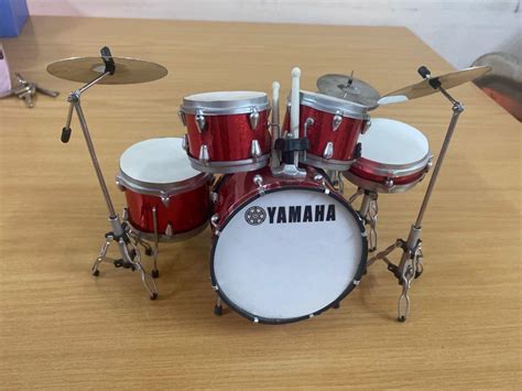 Yamaha Miniature Decoration Drum Set Hand Made From Indonesia