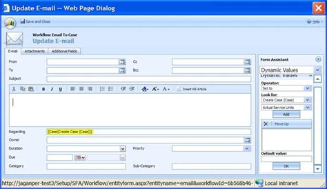 E Mail To Case Lead Using CRM Workflow Microsoft Dynamics Blog