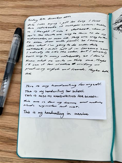 I Usually Use A Different Handwriting For Different Stuff Can You Read