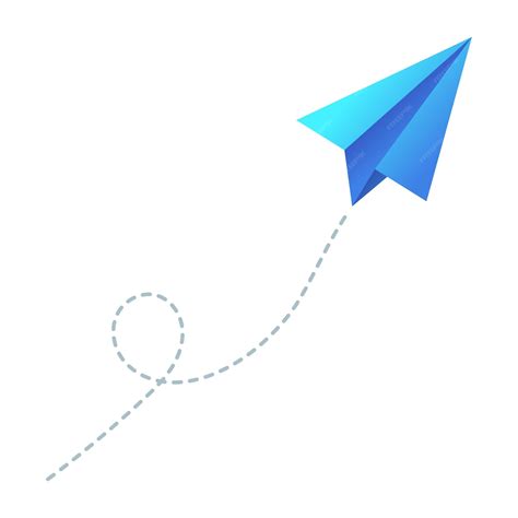 Premium Vector Paper Plane Gradient With Route Line Premium Vector Paper Plane Gradient With Route Line