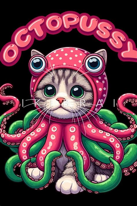 Octopussy Octopus Cat In 2024 Cat Tattoo Cat Illustration
