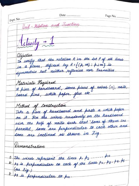 Maths Activity Practical Work Pdf