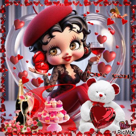 Joyeuse St Valentin Betty Boop Free Animated  Picmix