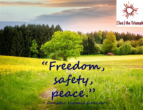 Freedom Safety Peace See The Triumph