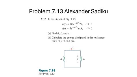 Problem 713 Fundamental Of Electric Circuits Sadiku 5th Ed Youtube