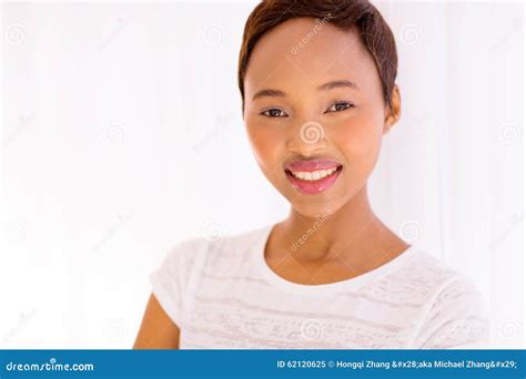 African American Woman Closeup Stock Image Image Of Black Confident