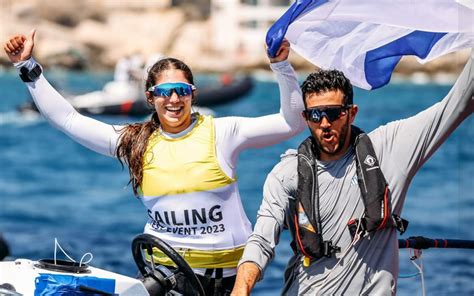 גלישת רוח מדליית זהב לשרון קנטור בתחרות הקדם אולימפית במרסיי הוועד האולימפי