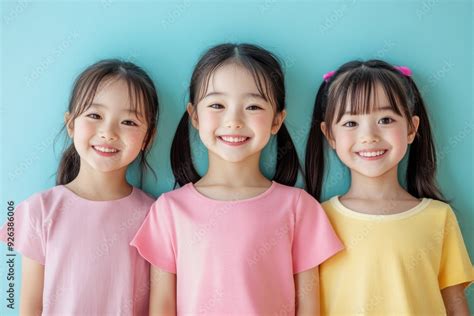 芸能活動をしている日本人のキッズの女の子グループキッズモデル子役芸能界歌手キッズダンス Stock Photo Adobe Stock