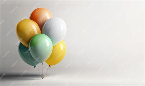 С днем рождения с реалистичными воздушными шарами | Бесплатно Фото