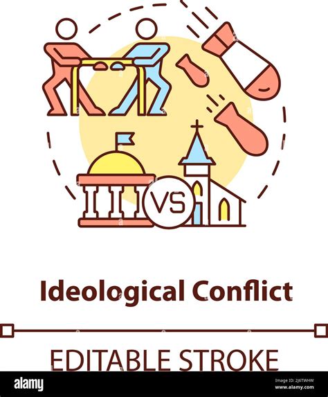 Ideological Conflict Concept Icon Stock Vector Image And Art Alamy