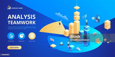 아이소메트릭 비즈니스 분석 계획 프로젝트 관리 및 재무 보고서 전략 컨설팅 팀 협업 인력과의 협업 개념 아이소메트릭 벡터 일러스트레이션 개념에 대한 스톡 벡터 아트 및 기타