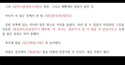 교정 작업 예시 육선영 숨고 숨은고수